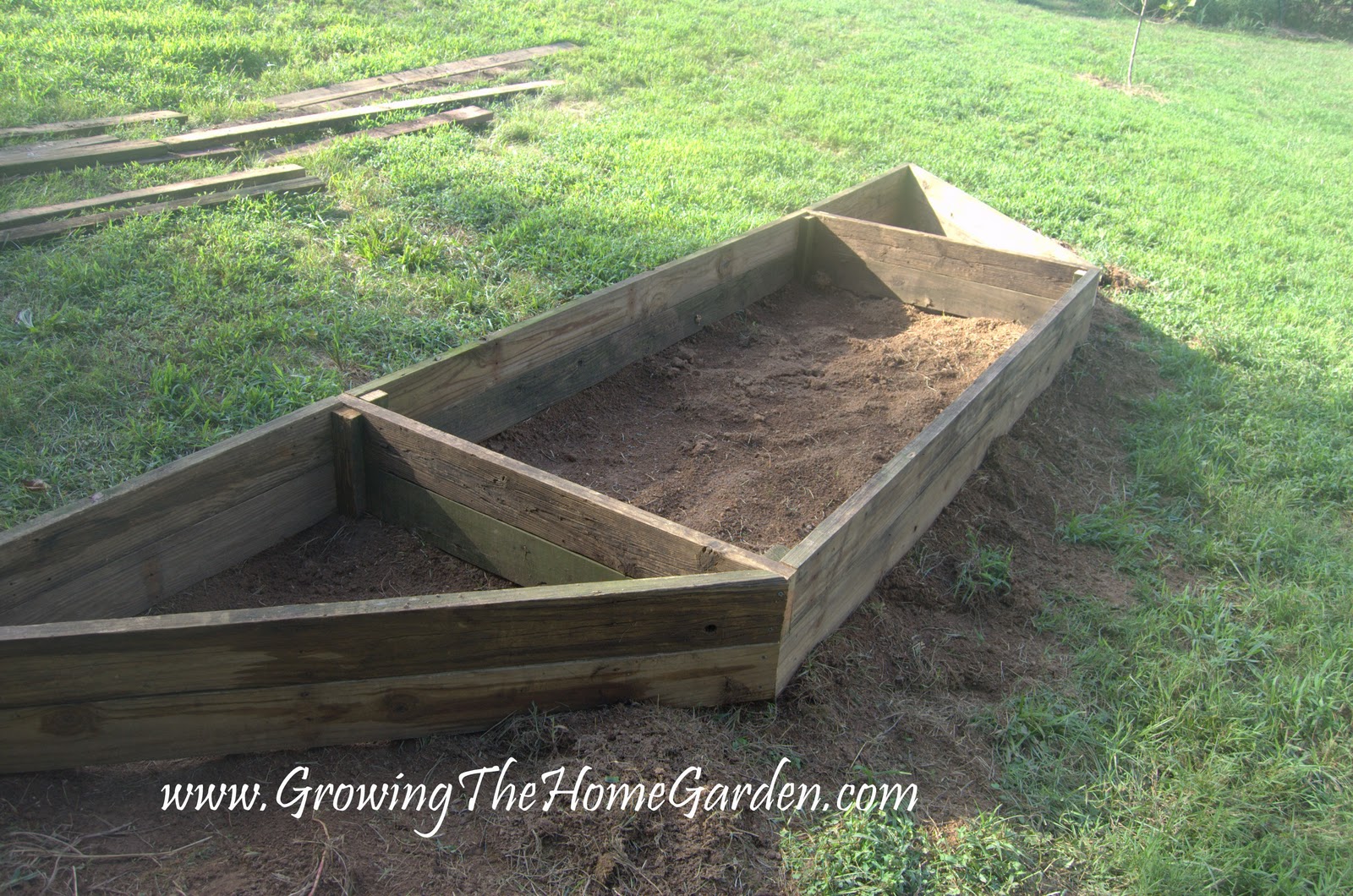 Sloped Raised Timber Beds Rebuilding Our Raised Garden Beds